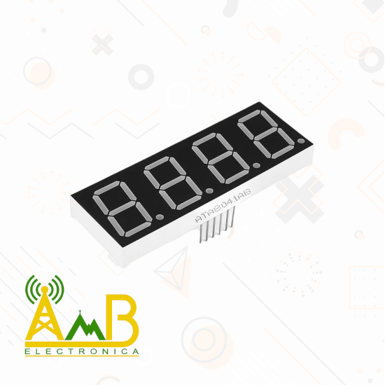 Display 7 Segmentos 4 Digitos CC 0,56" - AMB electrónica Bolivia